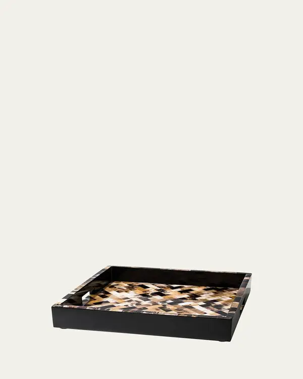 LADORADA 16" Horn Domino Square Tray