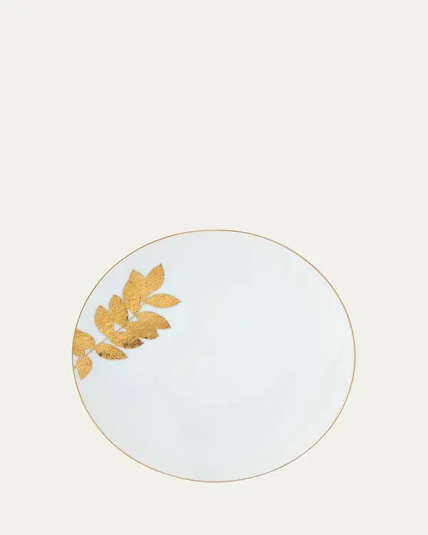 Bernardaud Vegetal Gold Salad Plate - White Gold