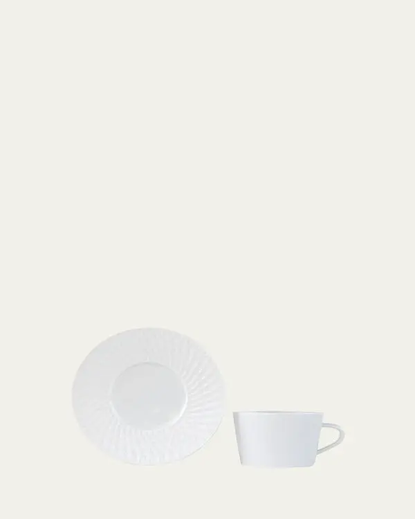 Bernardaud Twist Tea Saucer - White