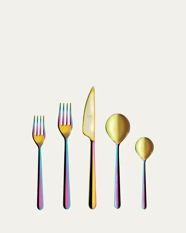 MEPRA Linea Rainbow 5-piece Flatware Set - One-color | Editorialist