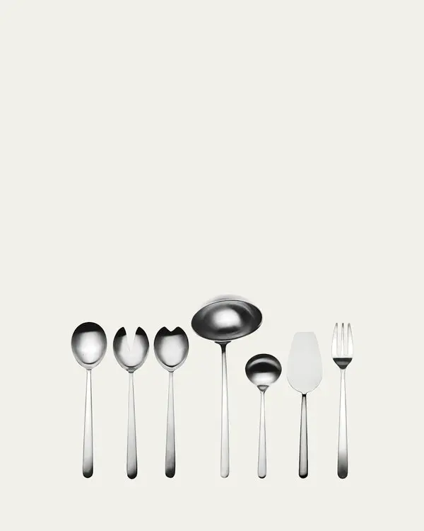 MEPRA Linea Ice 7-piece Full Flatware Serving Set - One-color