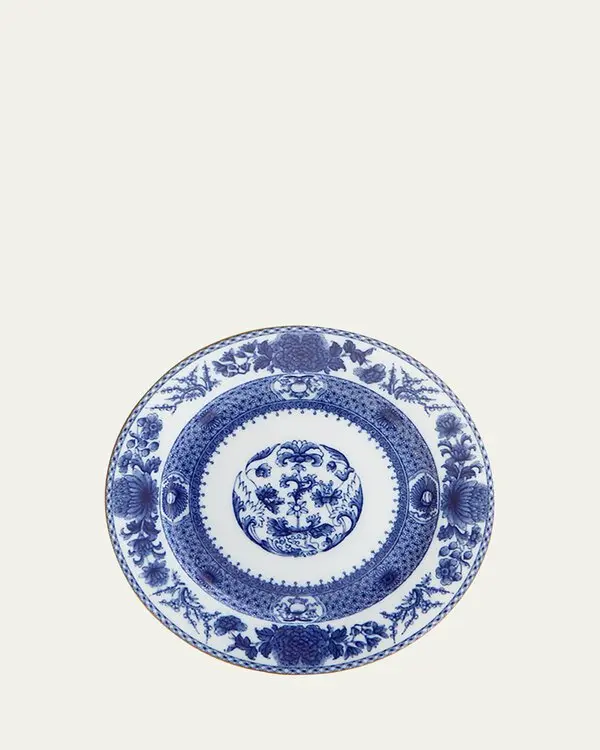 MOTTAHEDEH Imperial Blue Bread & Butter Plate - Blu/wht