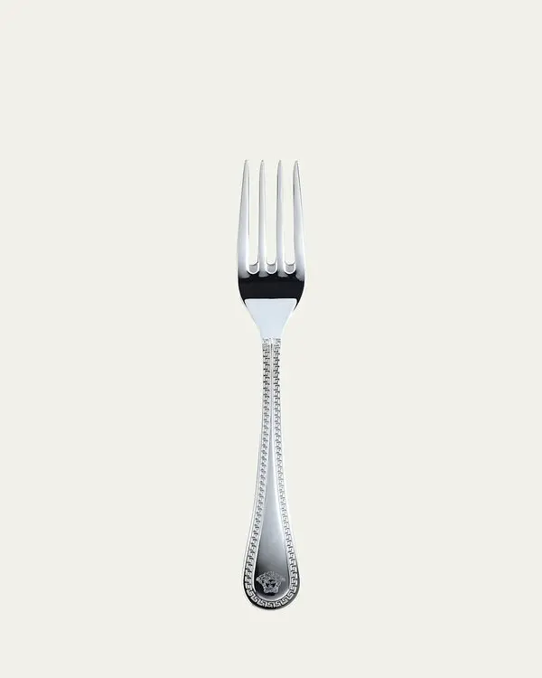 Versace Greca Stainless Steel Dessert Fork