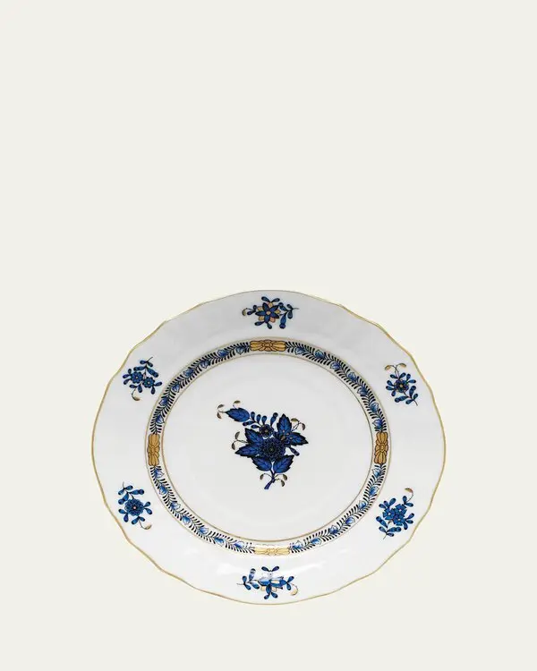 HEREND Chinese Bouquet Black Sapphire Bread & Butter Plate - One-color