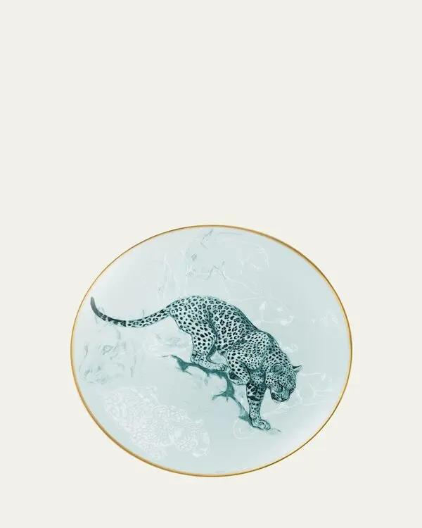Hermès Carnets D'equateur Panther Salad Plate