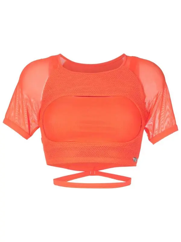 AMIR SLAMA GYM Cropped Performance T-shirt