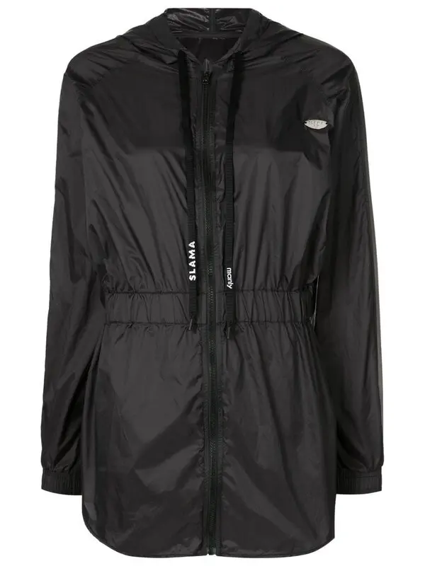 AMIR SLAMA GYM Hooded Lightweight Jacket - Black