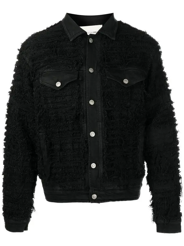 1017 Alyx 9sm Frayed Denim Jacket