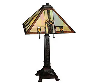 MEYDA Tiffany-style Prairie Wheat Harvest Table Lamp