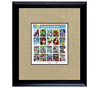 AMERICAN COIN TREASURES Super Heroes 2 U.s. Sta Mp Sheet Frame