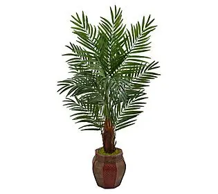 NEARLY NATURAL 5' Areca Palm Tree In Planter By