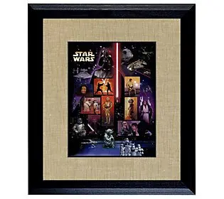 AMERICAN COIN TREASURES Star Wars U.s. Stamp Sh Eet Frame