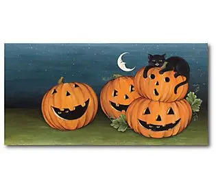 COURTSIDE MARKET Pumpkin Patch 12x24 Canvas Wal L Art