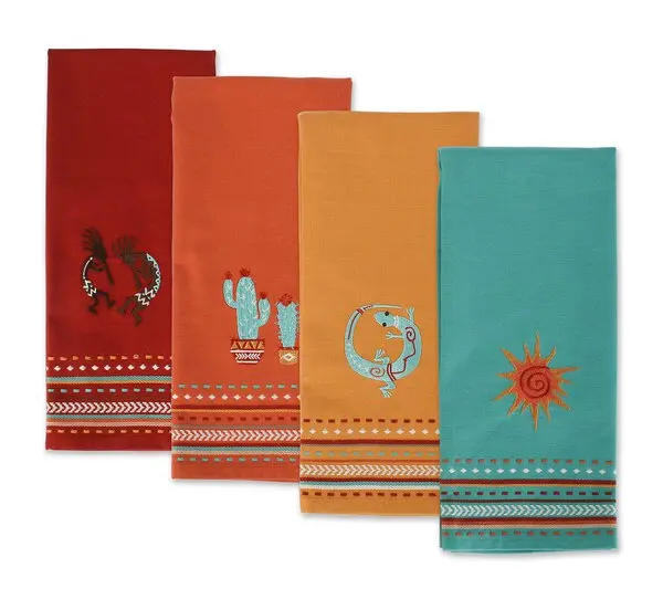 DESIGN IMPORTS Southwest Kitchen Towel Set Of 4