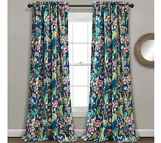 LUSH DECOR Dolores 52'x84' Set Of 2 Room Darkening Window Panels