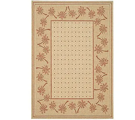 SAFAVIEH Courtyard Palm Garden 2'4' X 6'7' Rug