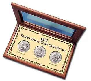 AMERICAN COIN TREASURES 1921 Last Year Morgan Silver Dollar Mint Mark C Ollection