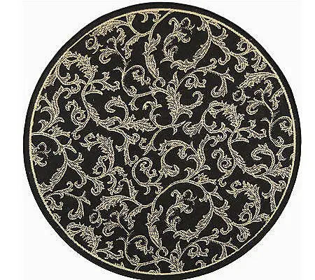 SAFAVIEH Courtyard Vintage Vine 6'7' Round Rug