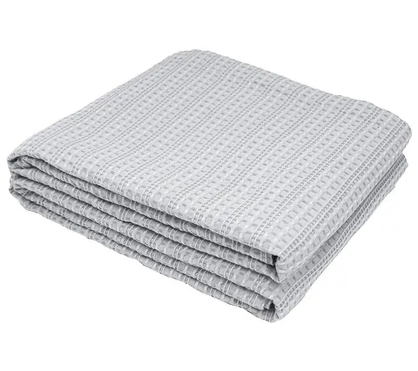 VALERIE PARR HILL Waffle Gray Twin Blanket Valerie