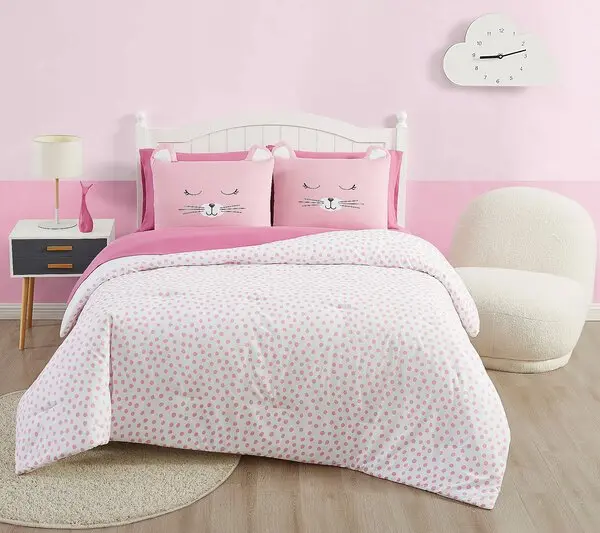 MY WORLD Cat Nap 5-piece Twin Bed In A Bag