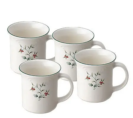 PFALTZGRAFF Winterberry Set/4 Coffee Mugs