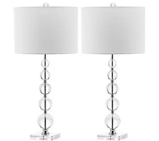 SAFAVIEH Set Of 2 Liam Stacked Crystal Ball Lam Ps