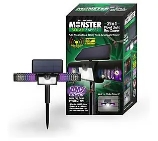 BELL & HOWELL Bell + Howell 2-in-1 Monster Solar Floodlight A D Bug Zapper