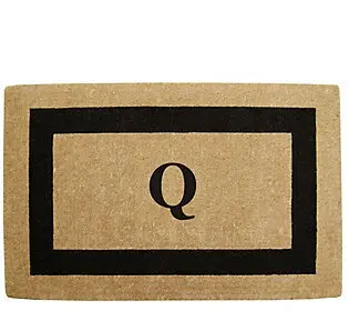 NEDIA HOME Monogrammed Heavy-duty 22' X 36' Coi R Doormat