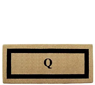NEDIA HOME Monogrammed Heavy-duty 24' X 57' Coi R Doormat