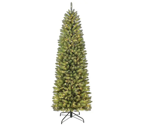 PULEO INTERNATIONAL Puleo 9' Pre-lit Fraser Fir Pencil Artificial C Ristmas Tree