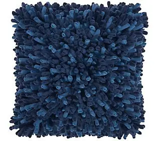 MINA VICTORY Velvet Sponge Finger 20' X 20' Thr Ow Pillow