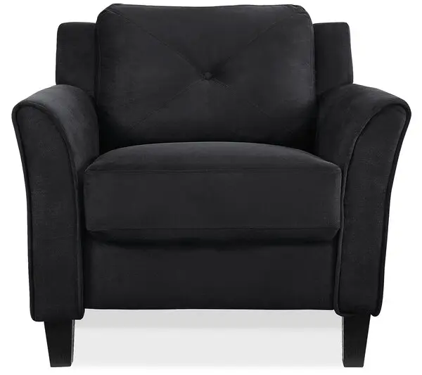 LIFESTYLE SOLUTIONS Lukaa Chair Upholstered Fabric Curved Arms