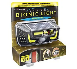 BELL & HOWELL Bell + Howell Solar Bionic Outdoor Wall Light W/ Motion Sensor