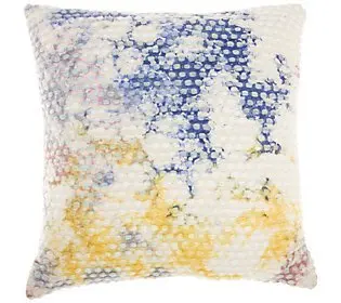 MINA VICTORY Hand Stitched Tiedye 22' X 22' Thr Ow Pillow