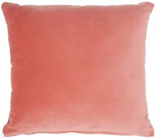 NOURISON HOME Solid Velvet 16' X 16' Throw Pillow