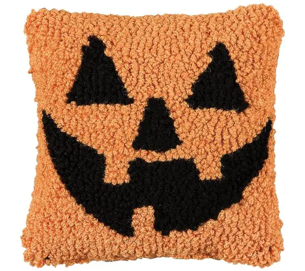 C&F HOME 8' X 8' Jack-o-lantern Petite Pillow Valerie