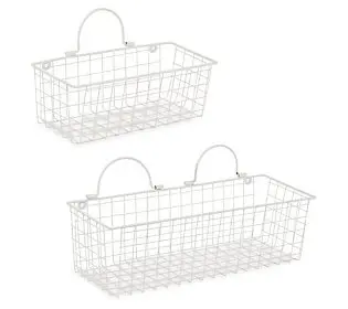 DESIGN IMPORTS Set/2 Asst Wire Wall Basket