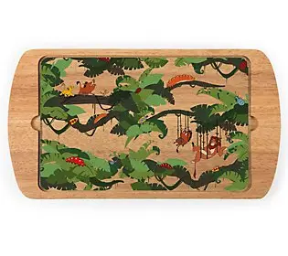 PICNIC TIME Lion King Billboard Glass Top Servi Ng Tray