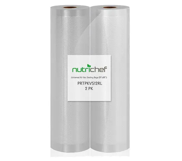 NUTRICHEF S/2 8'x50' Universal Vacuum Sealer Bags - One-color