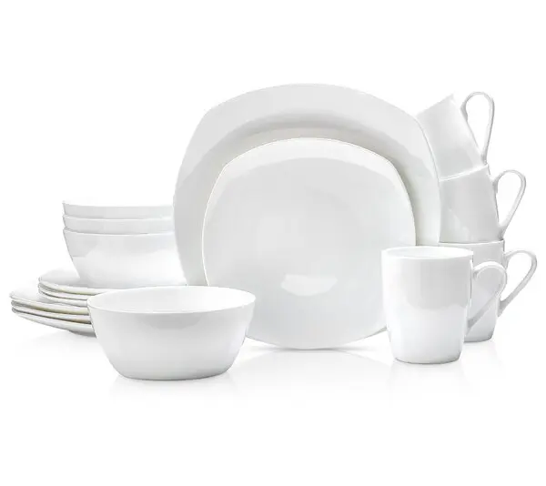 STONE + LAIN Juliette 16-piece Bone China Dinnerware Set - One-color