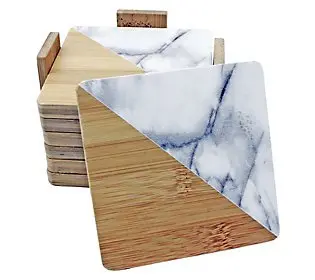 BERGHOFF 7-piece Bamboo Coaster Set