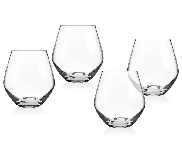 GODINGER Meridian Set Of 4 18 Oz. Stemless W In Glasses - One-color