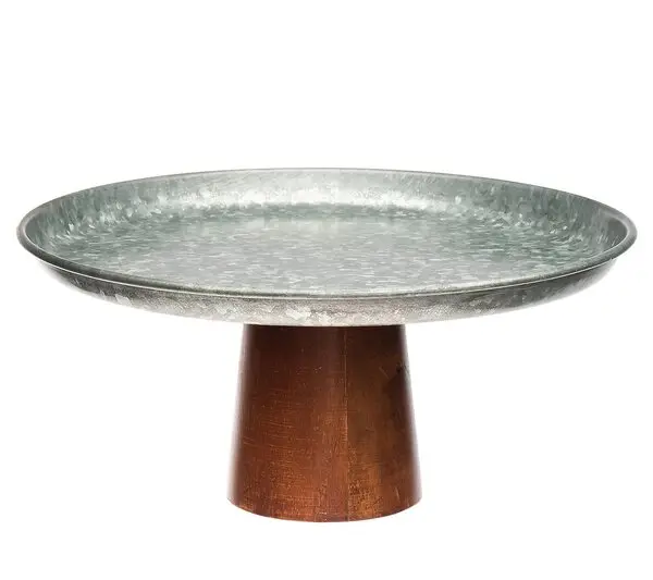 GODINGER 10.35' Wood Base Cake Stand