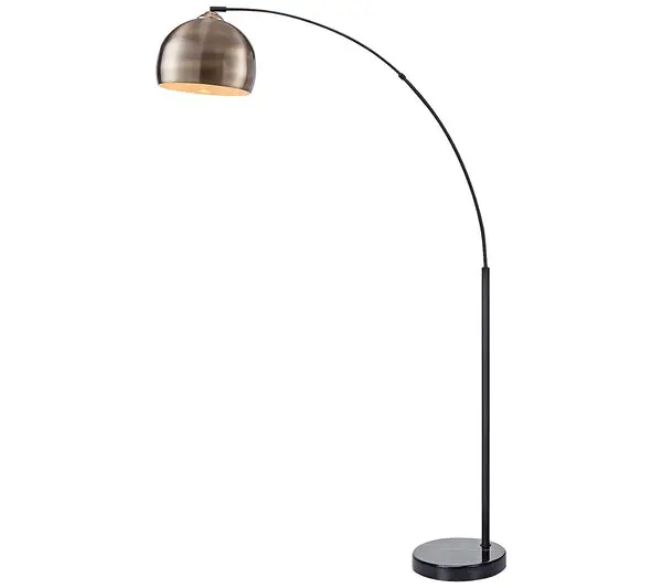 TEAMSON 68.1' Metal Floor Lamp, Bell Shade
