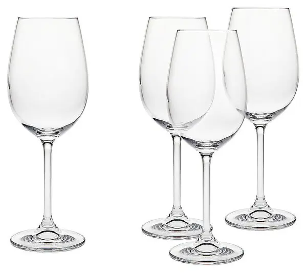 GODINGER Meridian Set Of 4 White Wine Glasses