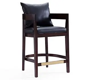 MANHATTAN COMFORT Ritz 34' Beech Wood Counter Height Bar Stool