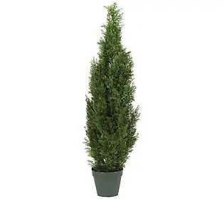 NEARLY NATURAL 4' Cedar Tree Silk Tree By
