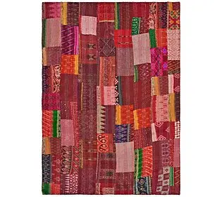 OX BAY TRADING CO. Ox Bay Hippie Maroon Kantha Throw Blanket
