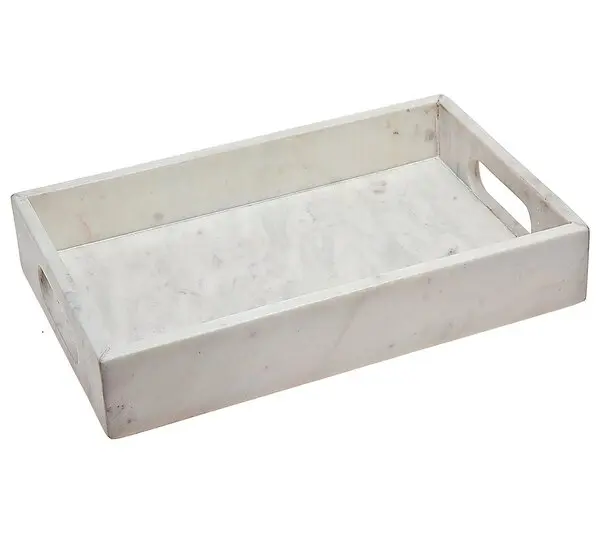 GODINGER 16x12 Marble Rectangular Tray
