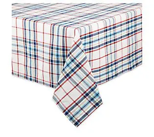 DESIGN IMPORTS 52' X 52' Lighthouse Plaid Table Loth